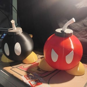 3d Printed Two Super Mario Bombs - Etsy