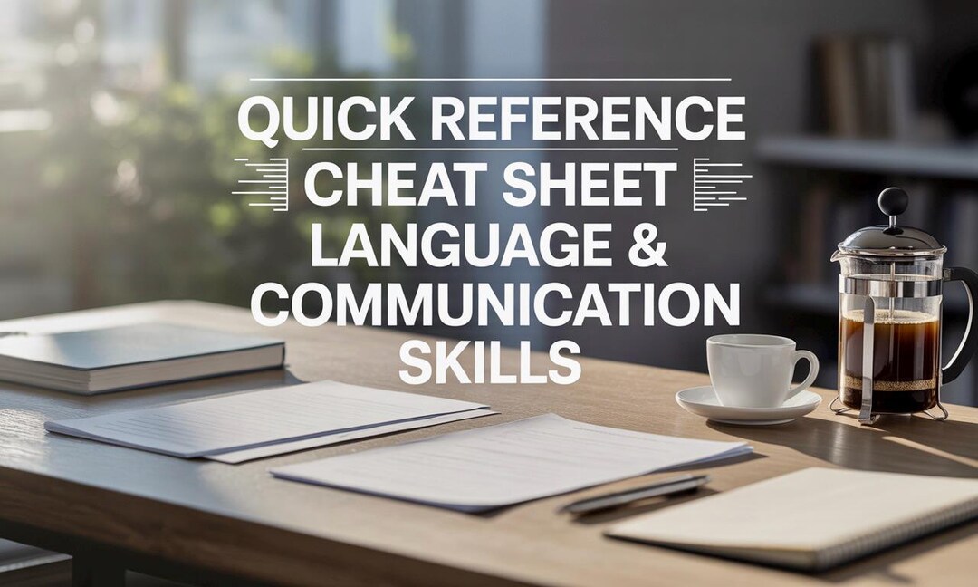 Quick Reference Cheat Sheet: Language & Communication Skills | Grammar ...