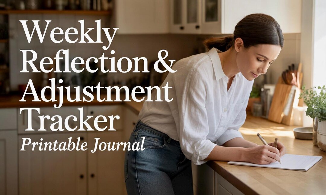 Weekly Reflection Journal: Habit Tracker & Goal Planner (printable PDF ...