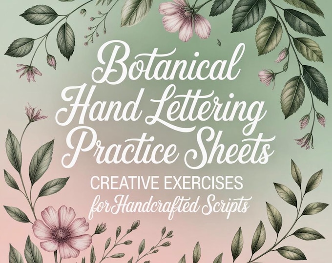 Flourish Alphabet Hand Lettering Practice Worksheet - Etsy Canada
