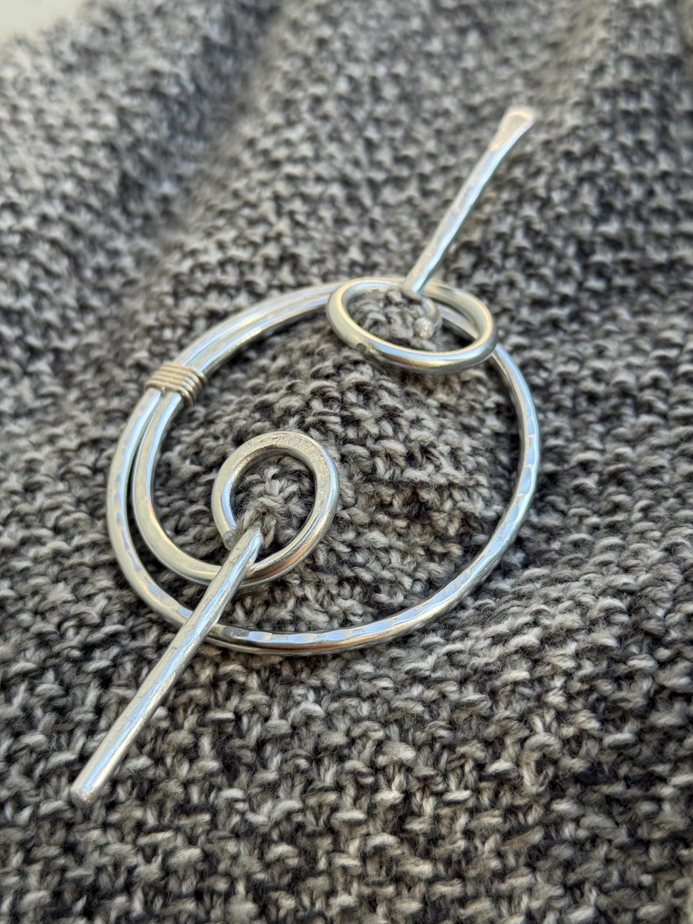 Metal Brass Aluminum Hair Stick, Silver Hair Pin, Knit Shawl Fork - Etsy