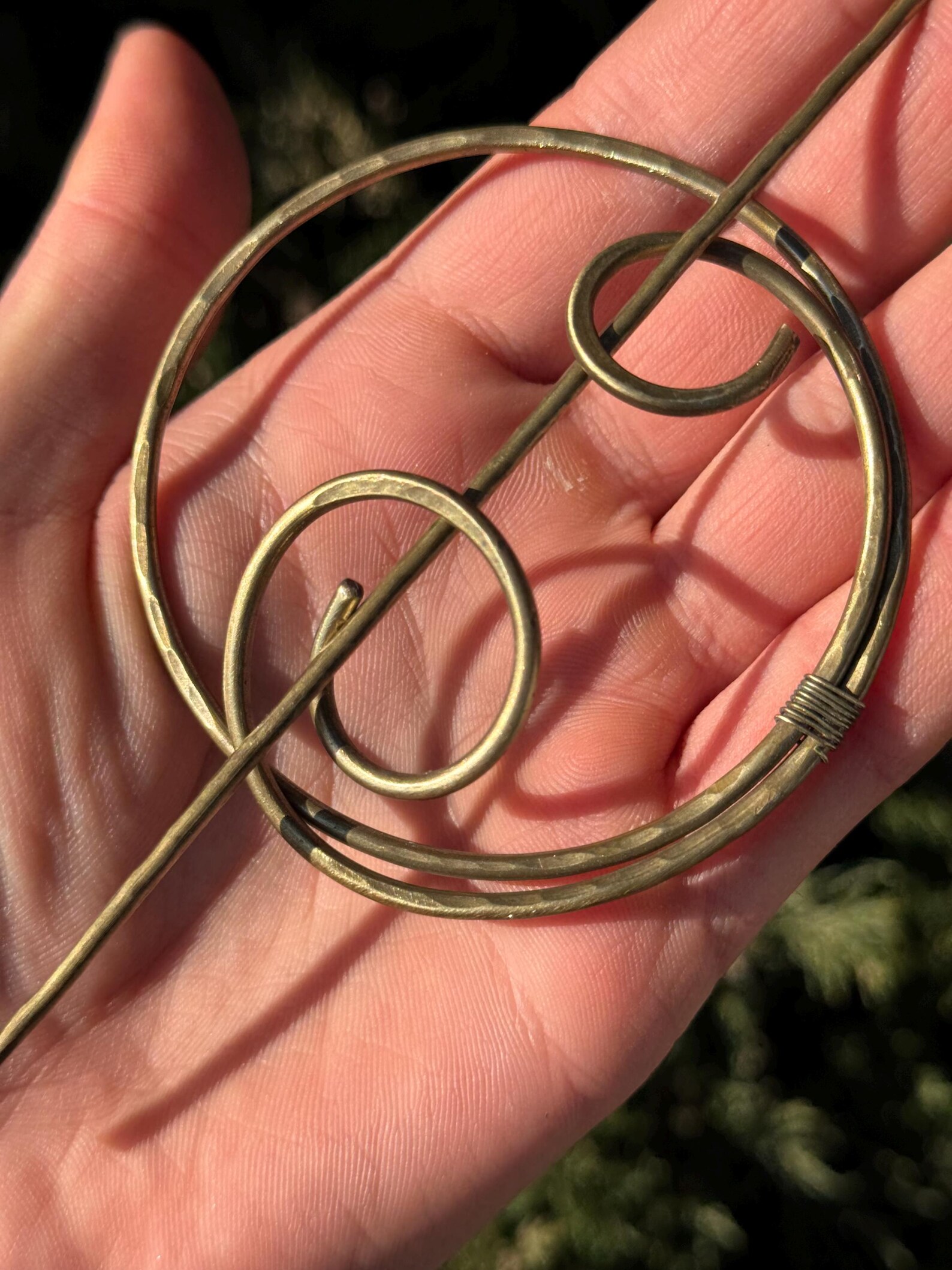 Metal Brass Aluminum Hair Stick, Silver Hair Pin, Knit Shawl Fork - Etsy