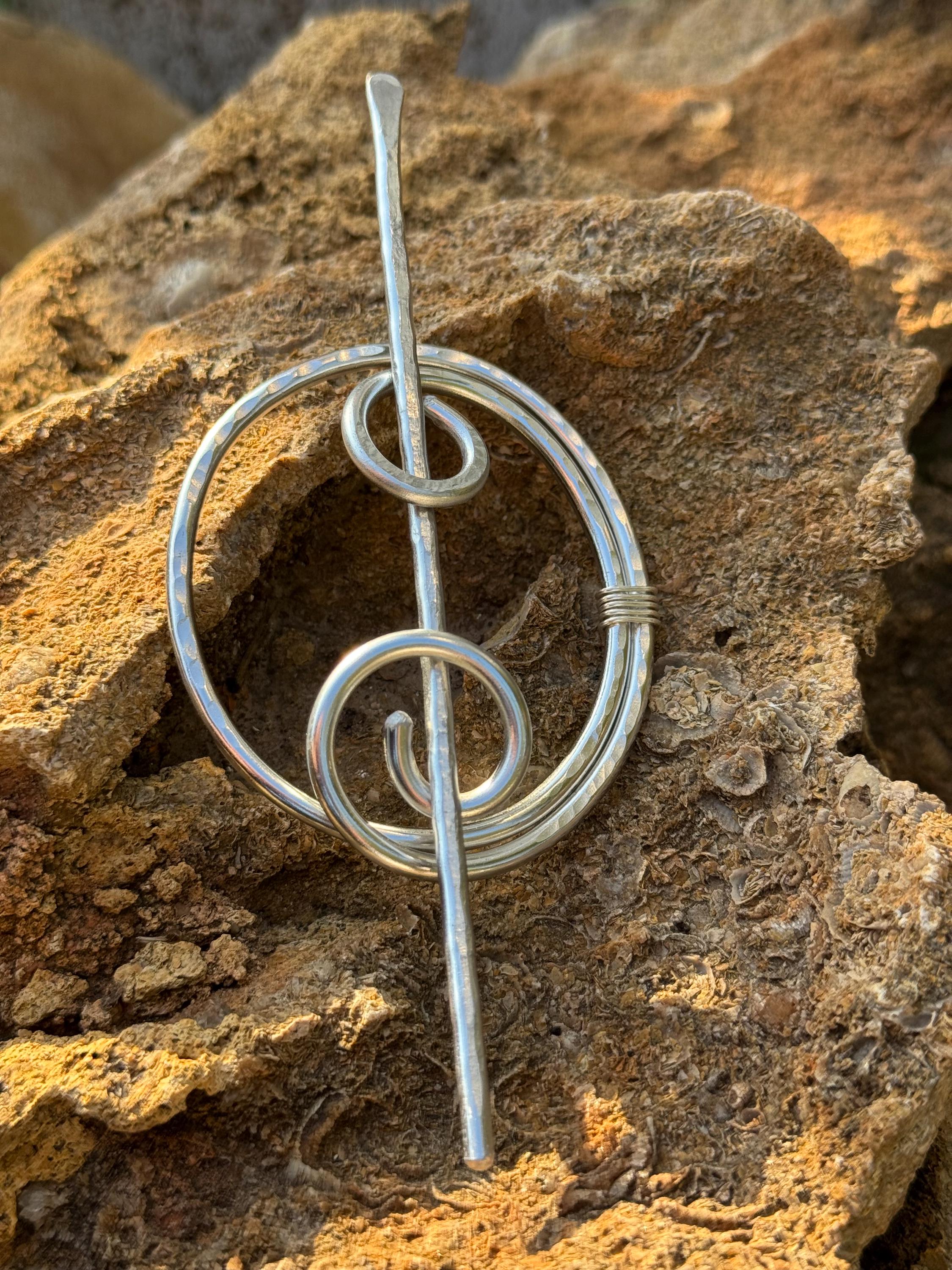 Metal Aluminum Hair Stick, Silver Hair Pin, Knit Shawl Fork - Etsy