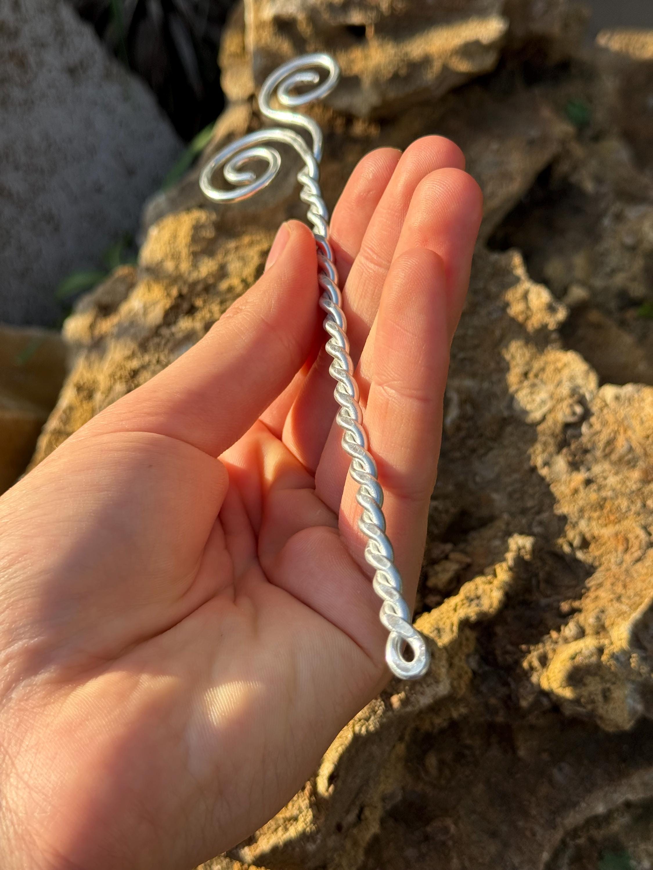 Minimalist Aluminum Stick Pin, Handcrafted Hair Stick - Etsy