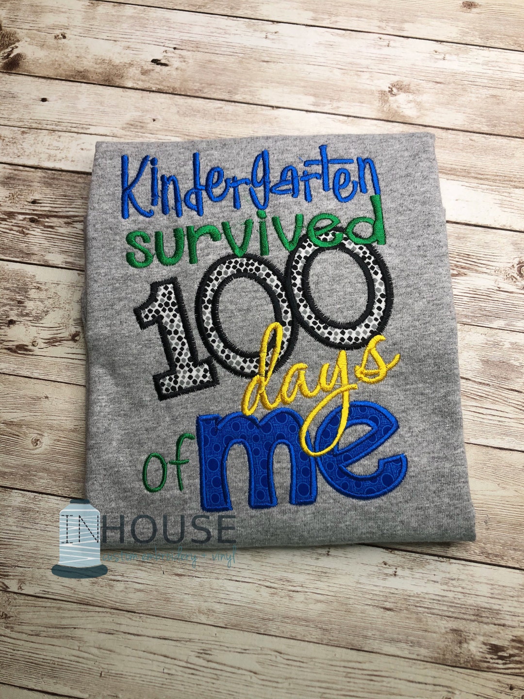 Kindergarten Survived 100 Days of Me Shirt 100 Days of School Shirt ...