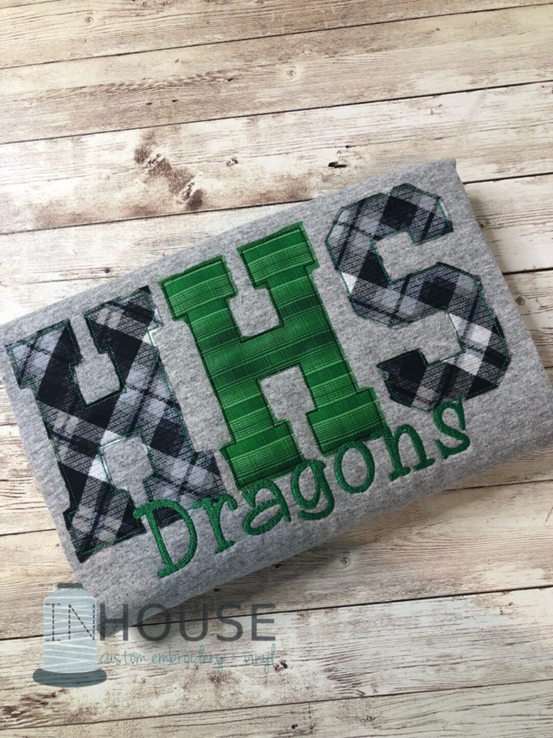 Embroidered School Spirit Shirt | Custom Colors & Mascot - Etsy