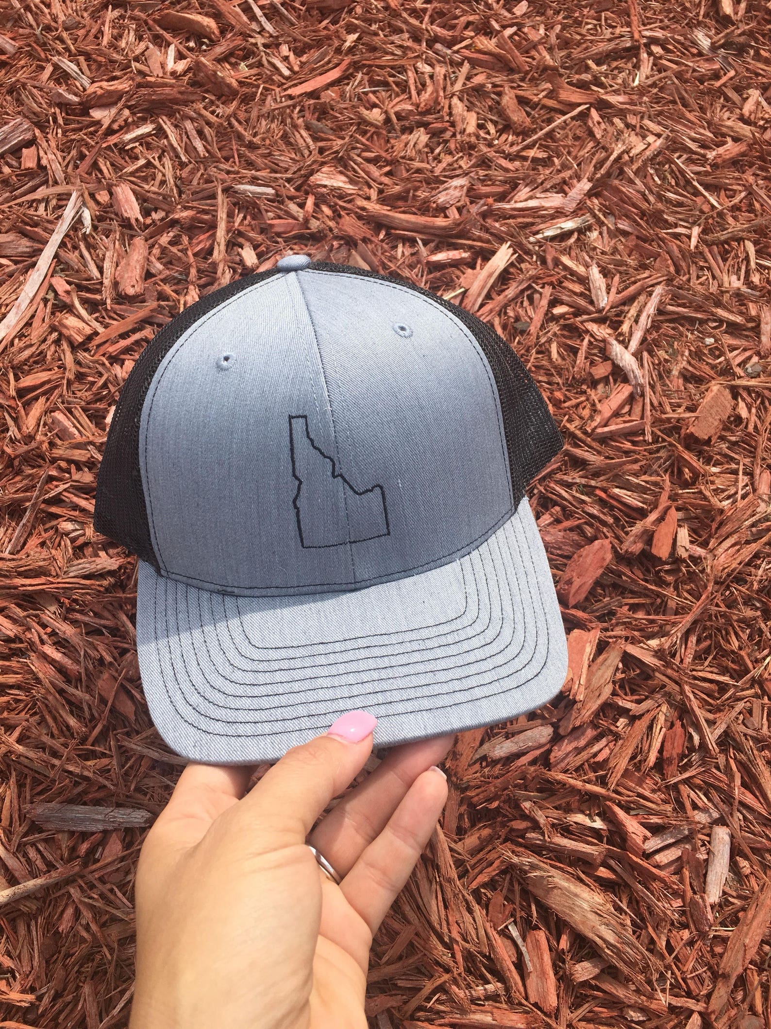 Richardson Hat State Outline Hat Snapback Trucker Hat - Etsy