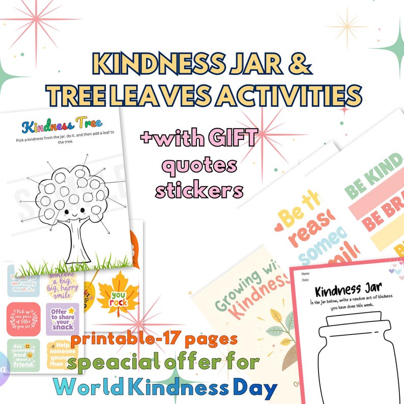 Kindness Jar & Tree Activity Set – Printable Classroom Decor - Etsy