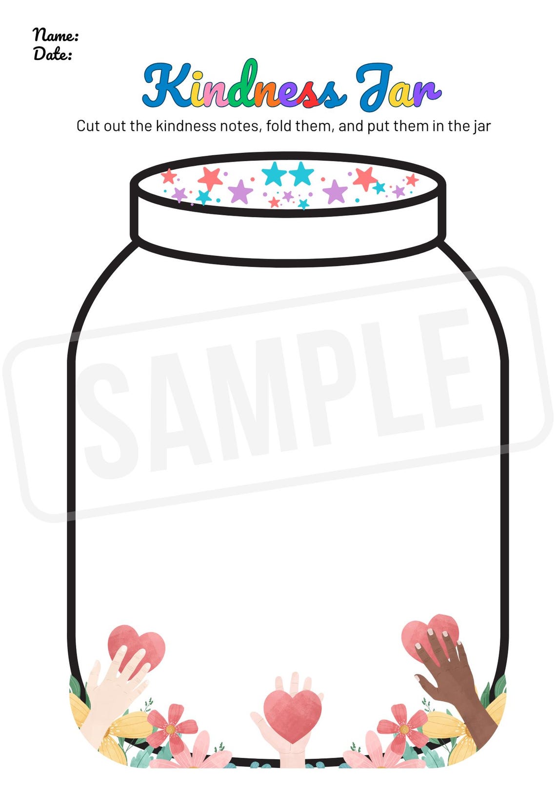 Kindness Jar & Tree Activity Set – Printable Classroom Decor - Etsy