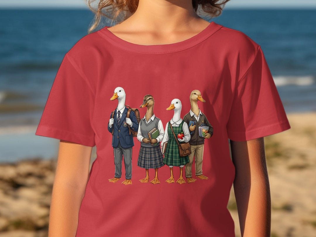 School Ducks T-shirts and Hoodies, Anthropomorphic Ducks in Uniforms ...