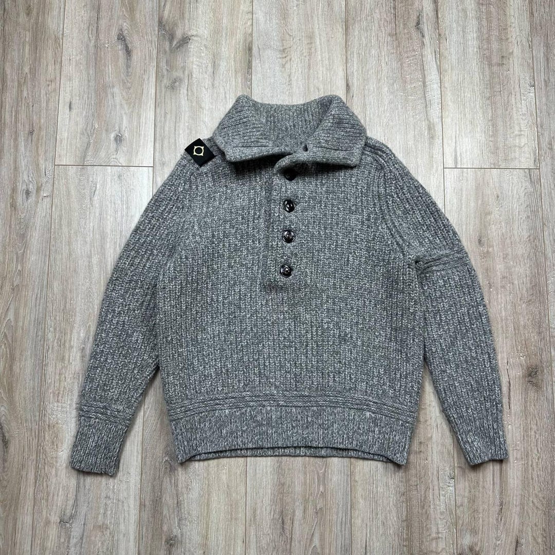 Ma.strum Wool Heavy Knit Sweater Jumper Gray Mens Size S/M (tag L) - Etsy
