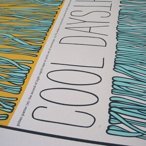 Cool Days / Cool Nights Reversible Silkscreen Print - Etsy