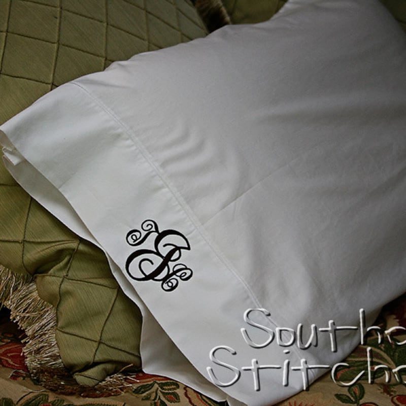 Monogram Pillow Case - Etsy