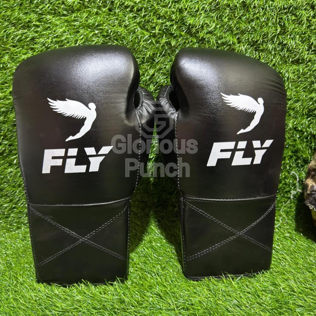 Fly Superlace X Boxing Gloves Lace up Type Pro Sparring Tragloves 8oz ...