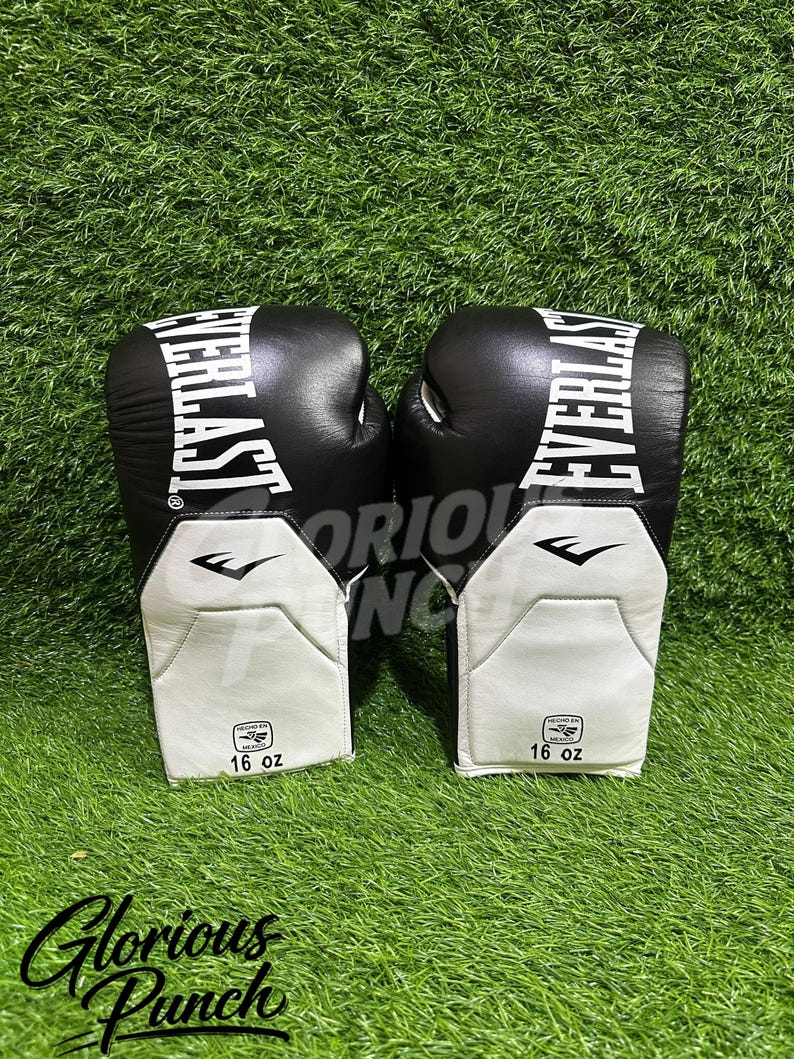 Everlast Elite Boxing Gloves Professional Lace up Pro Sparring Gloves ...