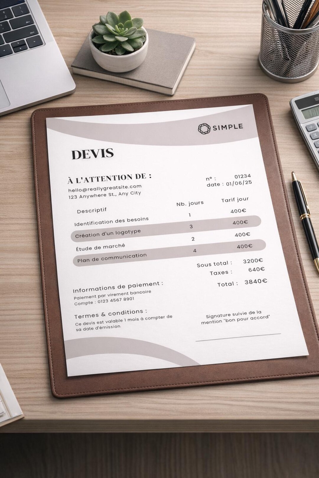 Customizable Professional Quote PDF Template – Professional Quote, PDF ...
