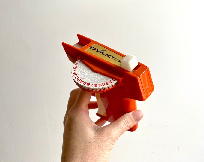 Vintage Orange Dymo Manual Label Maker - Etsy