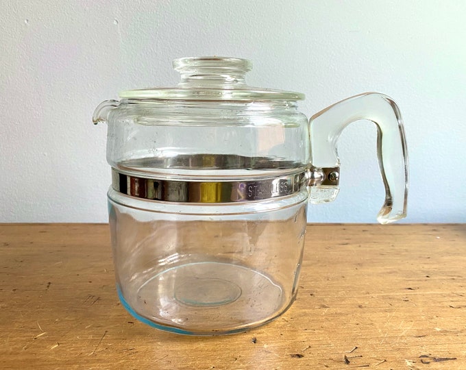 Vintage Pyrex and Stainless Steel 6 Cup Coffee Percolator - Etsy Canada