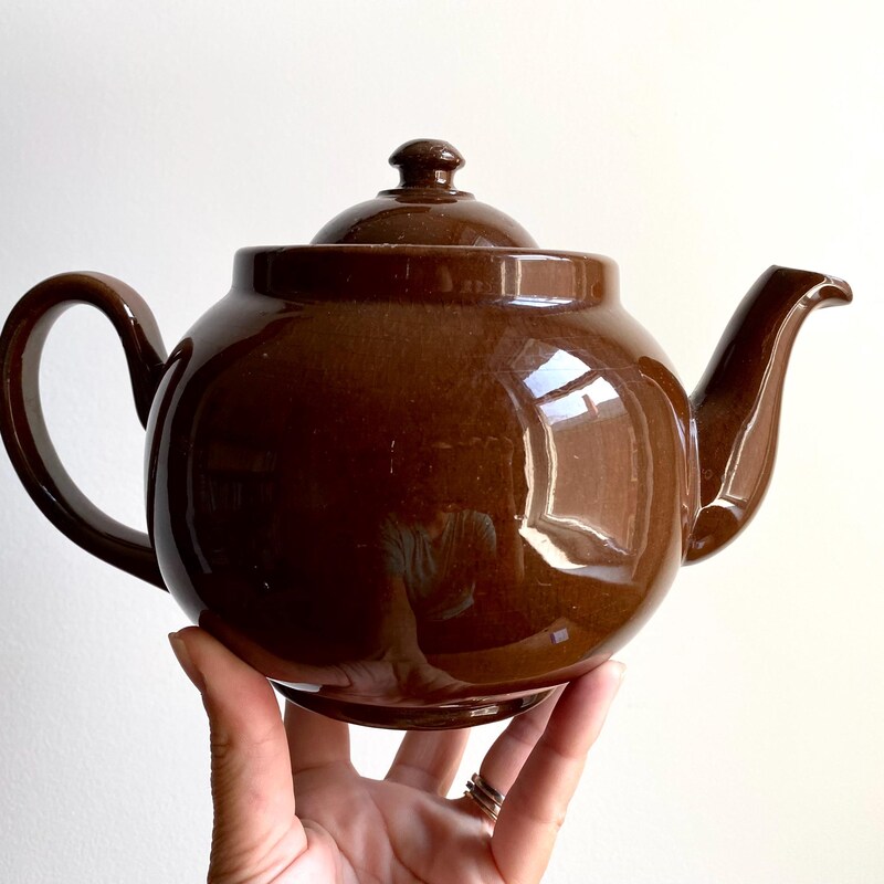 Brown Teapot - Etsy
