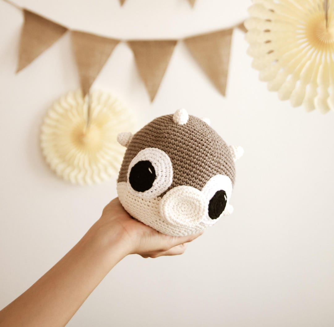 Crochet Pattern Amigurumi Ferdinand the Puffer Fish German DIY Soft Toy ...