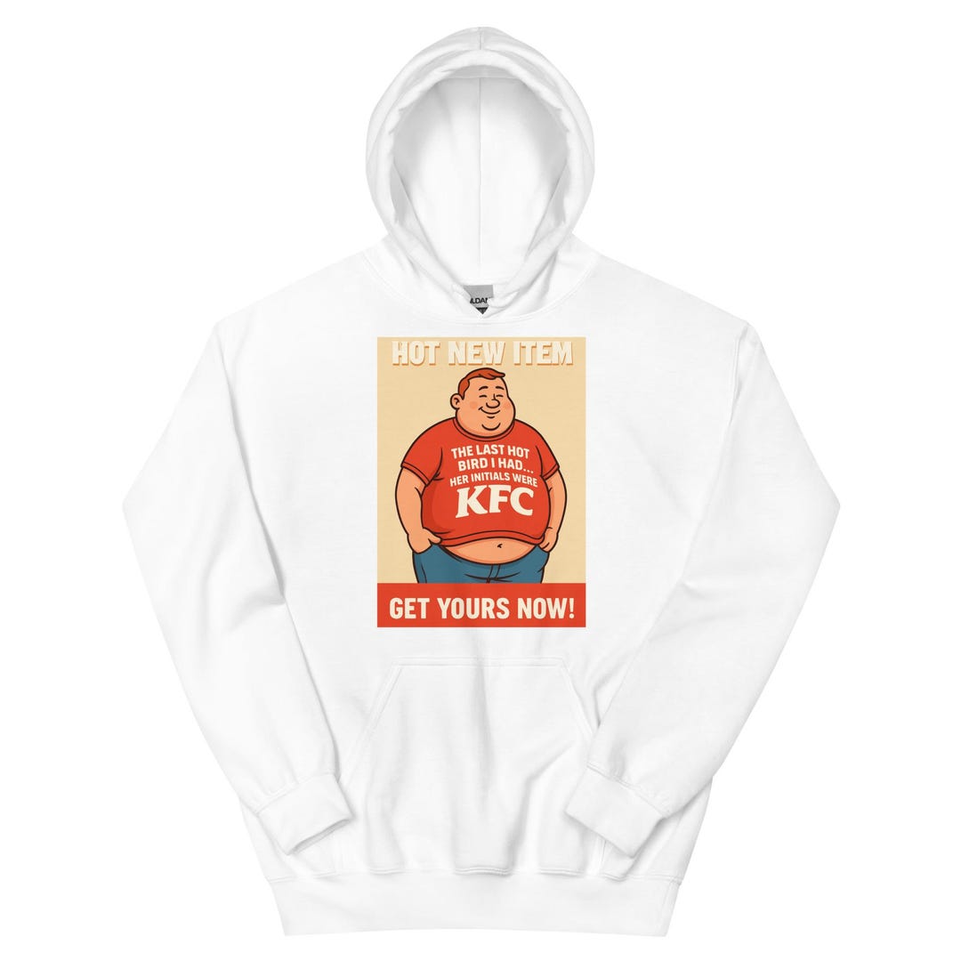 Funny KFC Hoodie: Fast Food Lover Unisex Gildan 18500 - Etsy