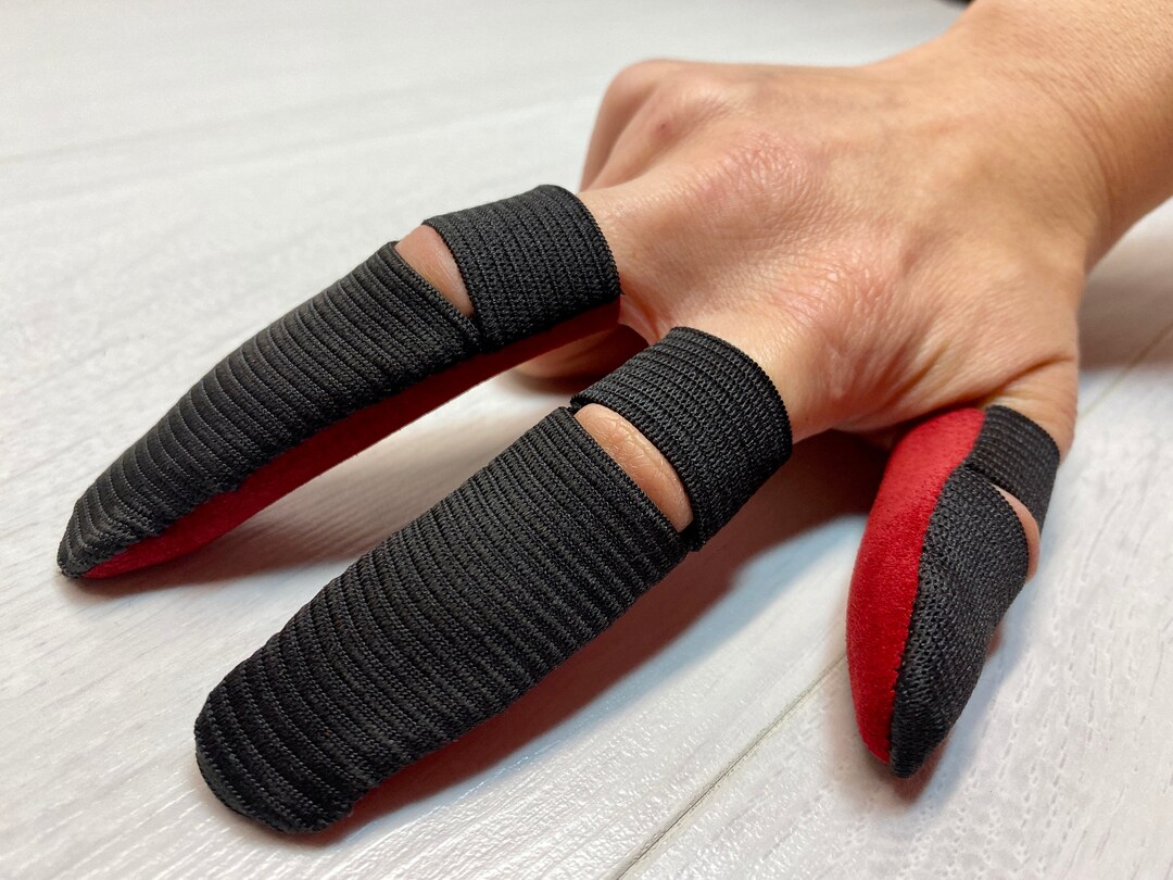 Red Ladies Thimbles, Leather Thumb and Finger Thimbles, Leather ...