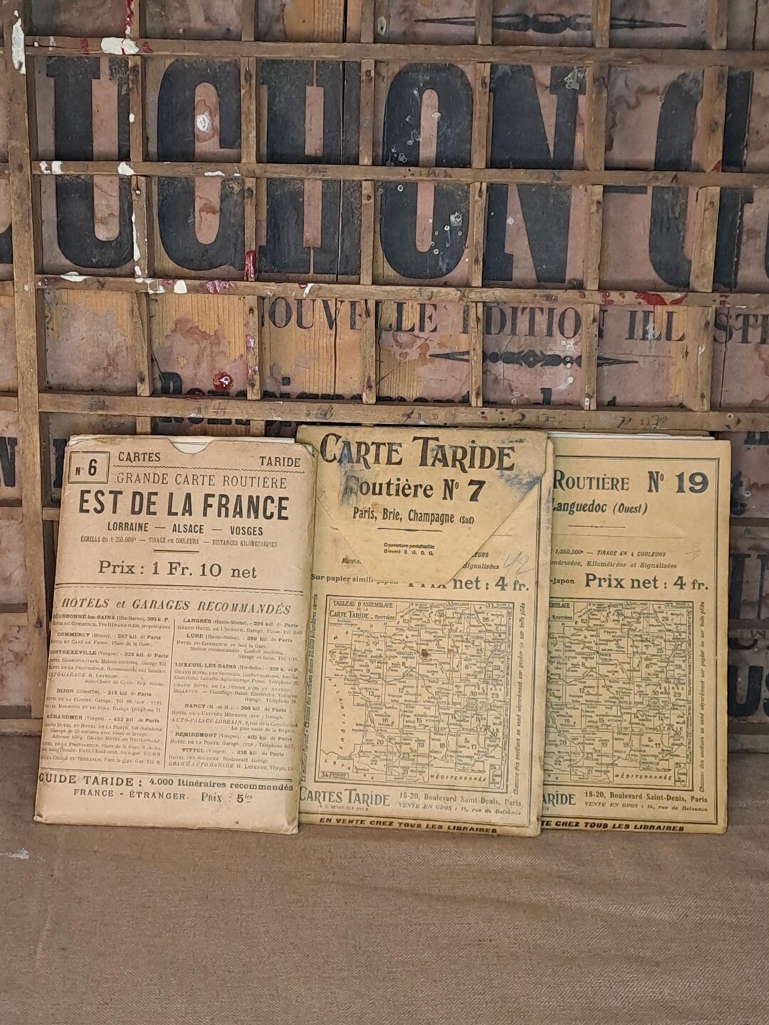 Old French Road Maps, 'carte Routière' for Cyclists and Motorists. - Etsy
