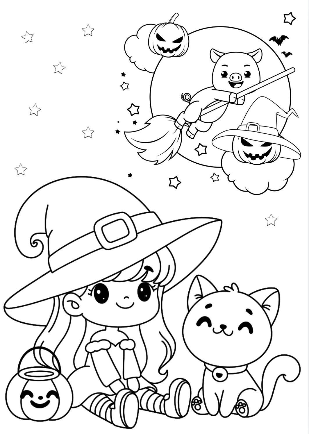20 Halloween Coloring Pages – Fun & Spooky Printable - Etsy