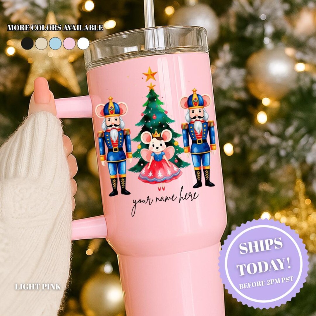 Nutcracker Princess Tumbler, Christmas Ballet Cup, Personalized Holiday ...