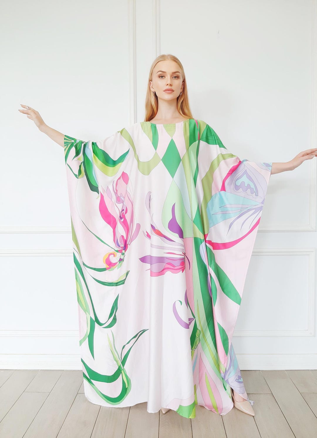 Fancy Kaftan Designer Dress, Beach Wedding Caftan for Guest, Summer ...