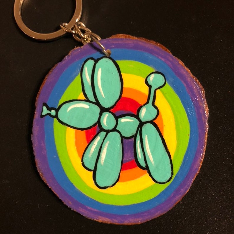 Balloon Dog Keychains - Etsy