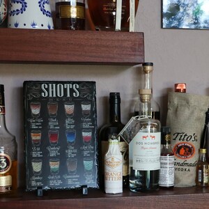 Slate Rock Shot Menu - Etsy