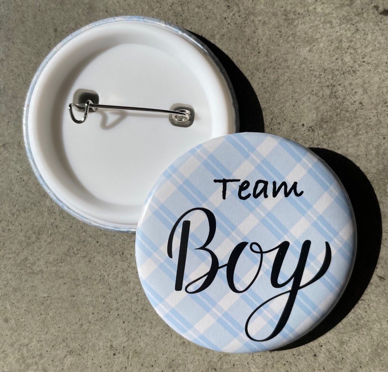 Team Boy Team Girl Gender Reveal Button Pin Backs 1 Set 12 - Etsy Canada