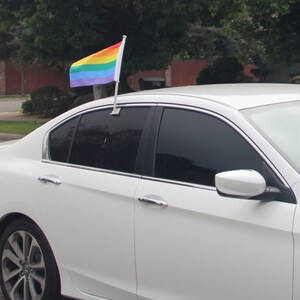 Car Flag, Rainbow - Etsy