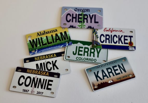 Extra Mini Magnetic State License Plates - Etsy