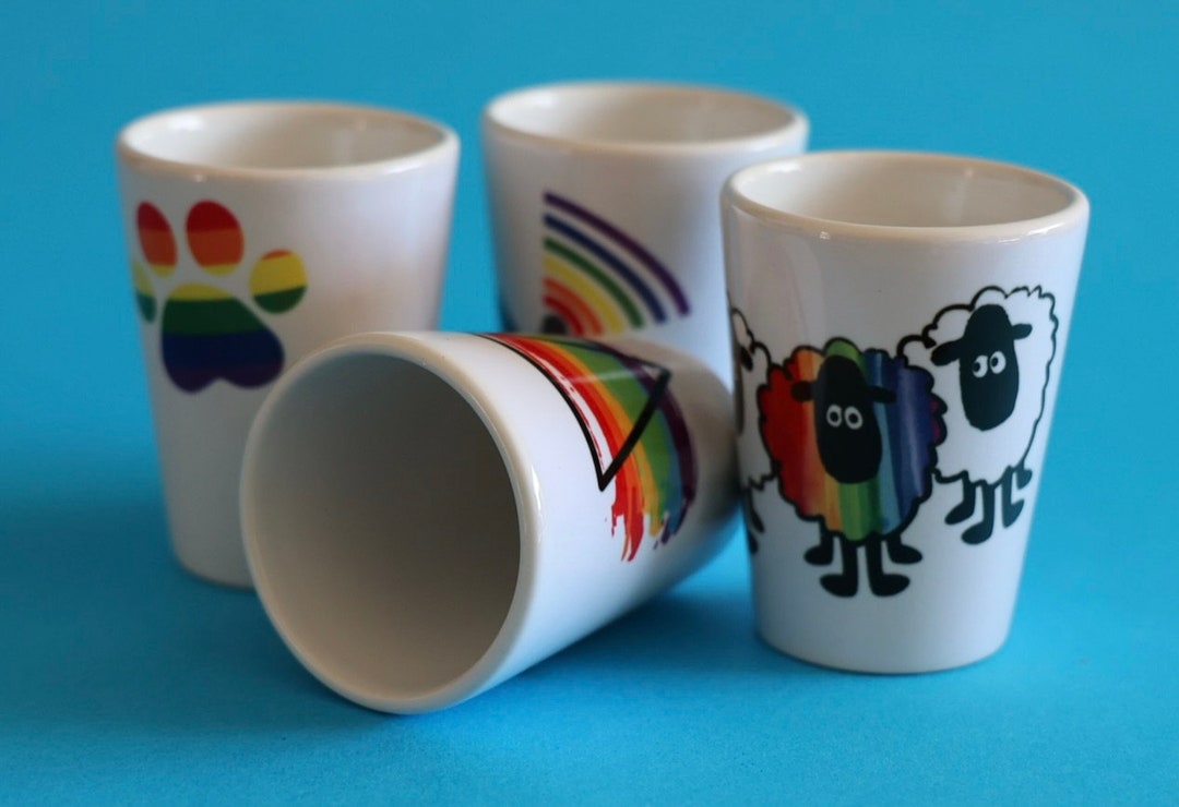 Rainbow Shot Glasses - Etsy
