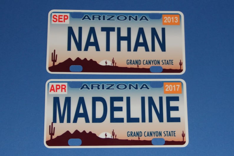 Mini State License Plates - Etsy