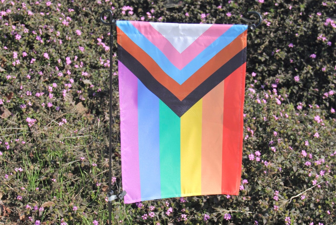 Progress Pride Garden Flag - Etsy