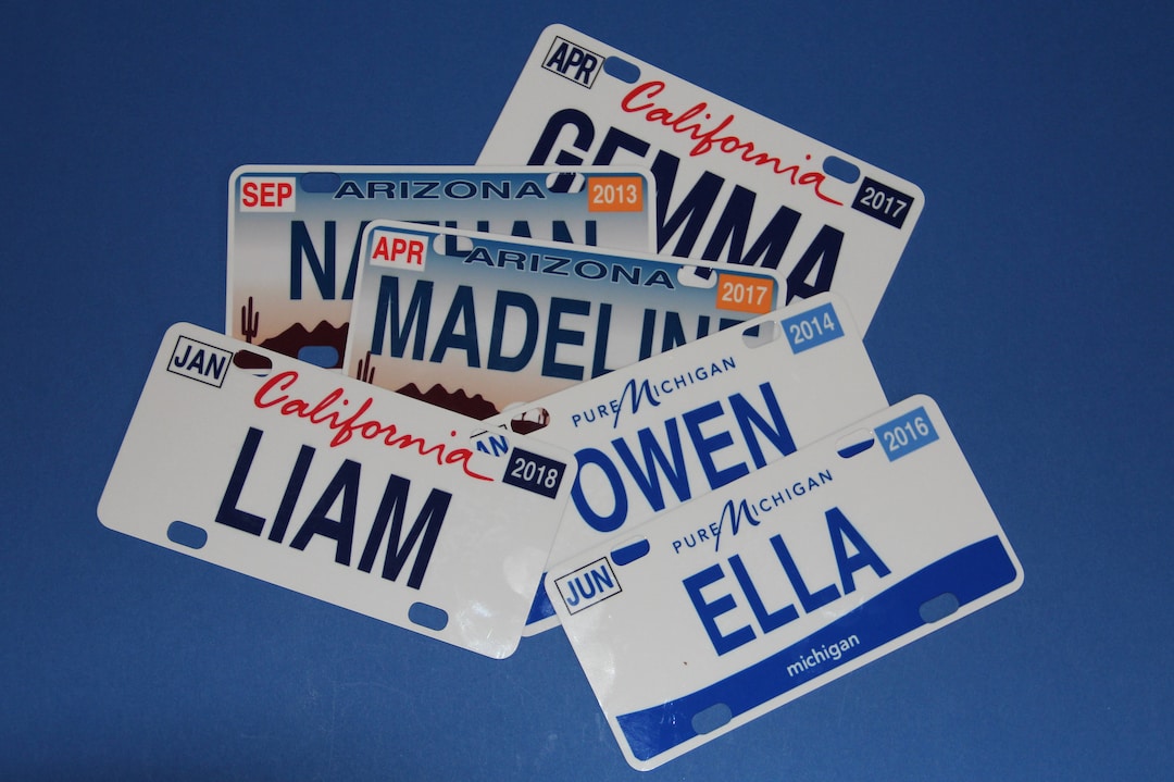 Mini State License Plates - Etsy