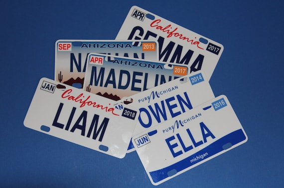 Mini State License Plates - Etsy