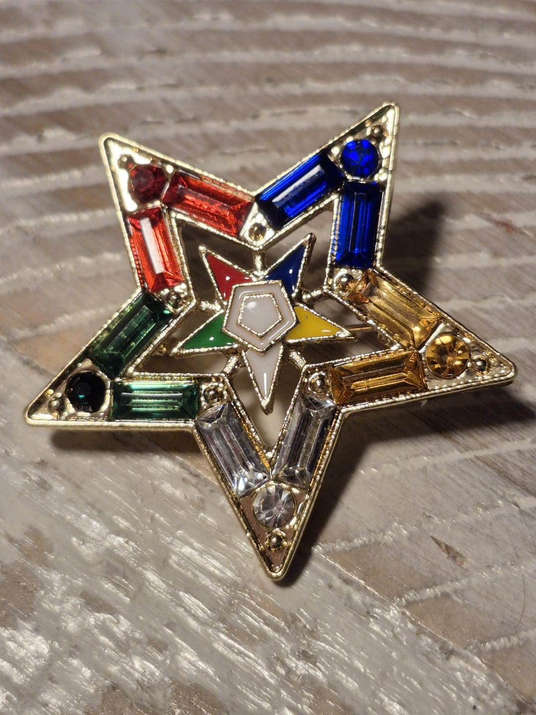 Marsha Gold Eastern Star Pin 1 Inch - Etsy
