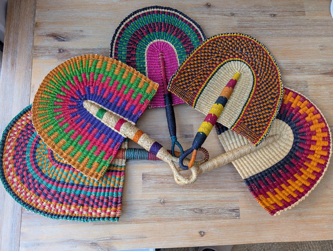 Handwoven Traditional Hand Fans - Etsy