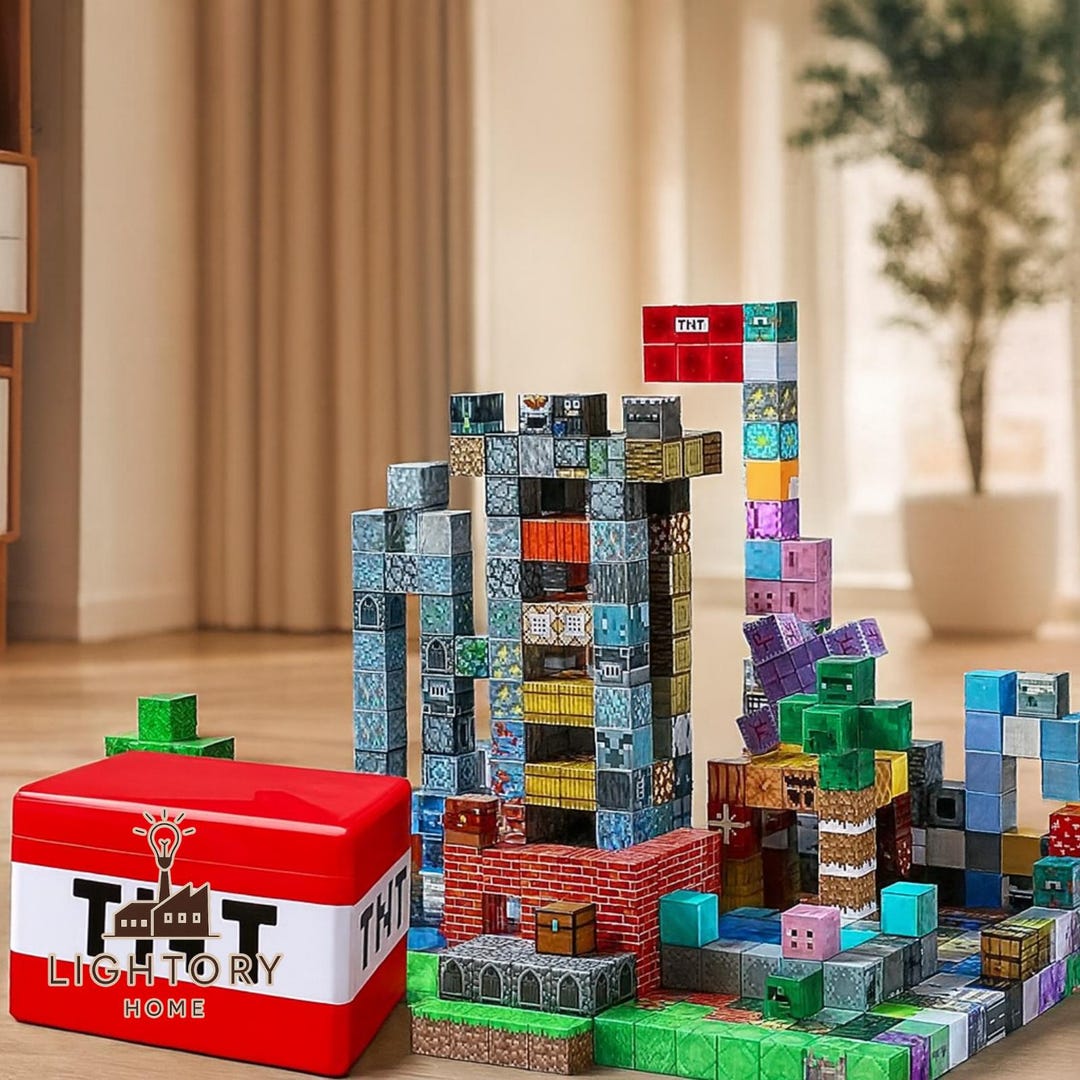 Magnetic Montessori STEM Building Blocks Set • Creative DIY ...
