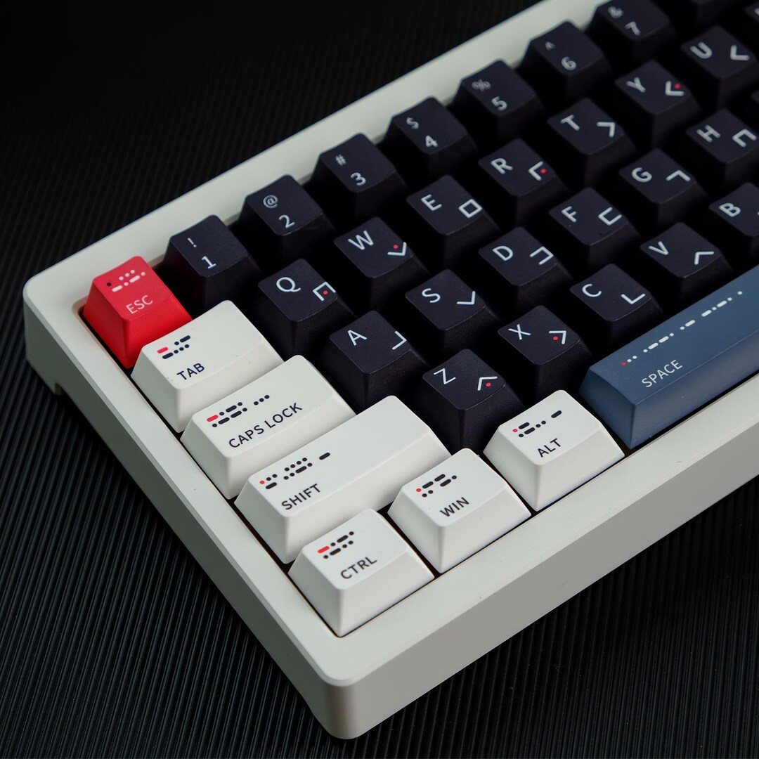GMK Morse Code Keycaps Set | PBT Cherry Profile Keycaps for Mechanical ...