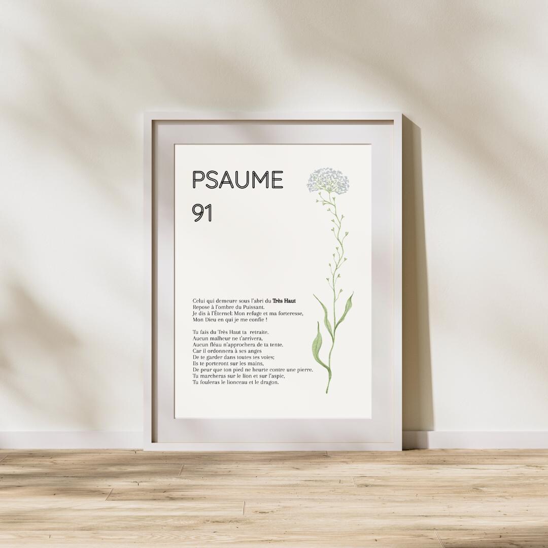 Psalm 91 - 1 Religious Poster to Remind Us of God's Presence in Our ...