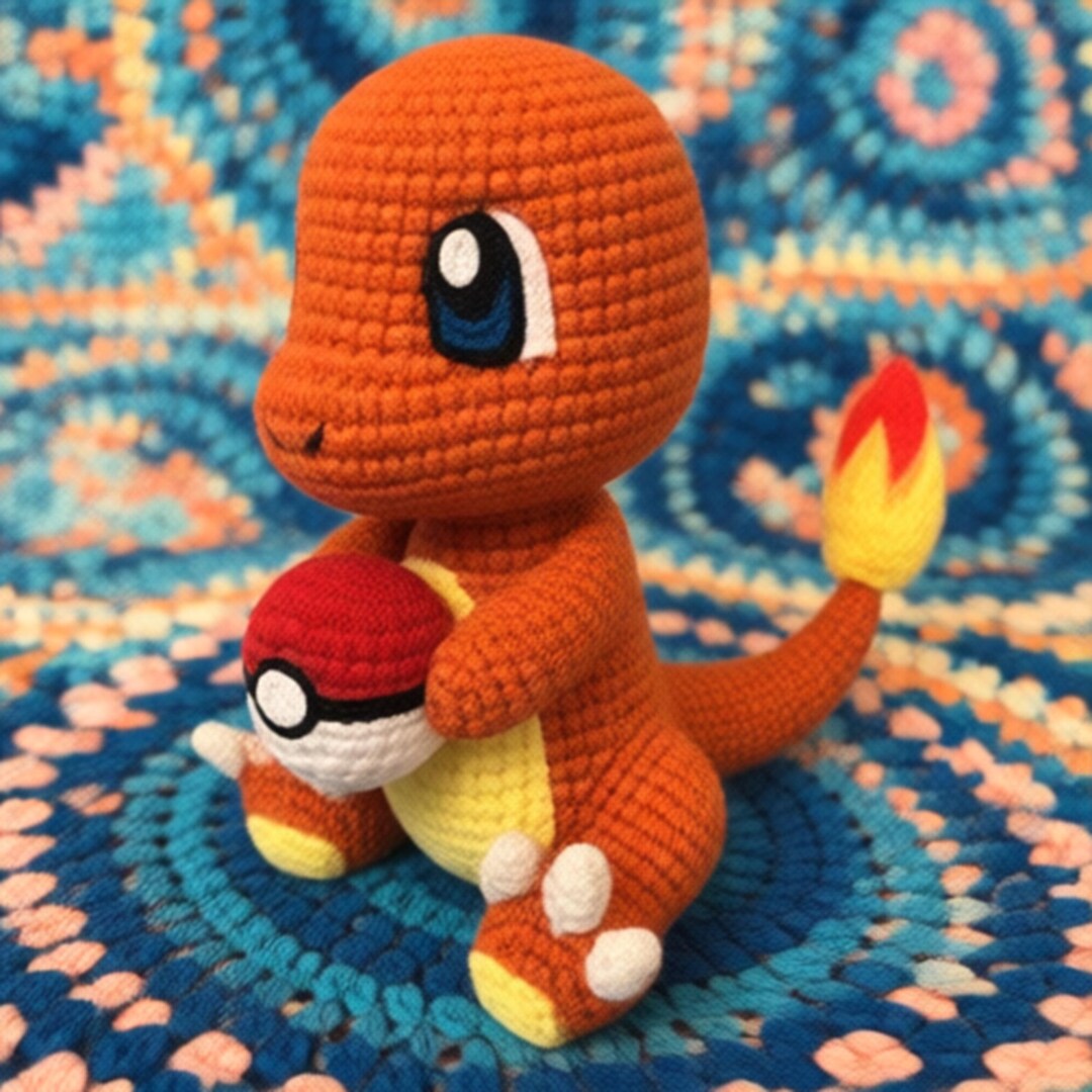 Charmander Pokemon Crochet Pattern - Children Toy | DIY - Etsy