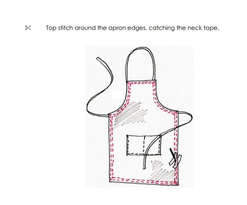 Japanese Style Pocket Apron Sewing Pattern PDF, Easy Beginner DIY Guide ...