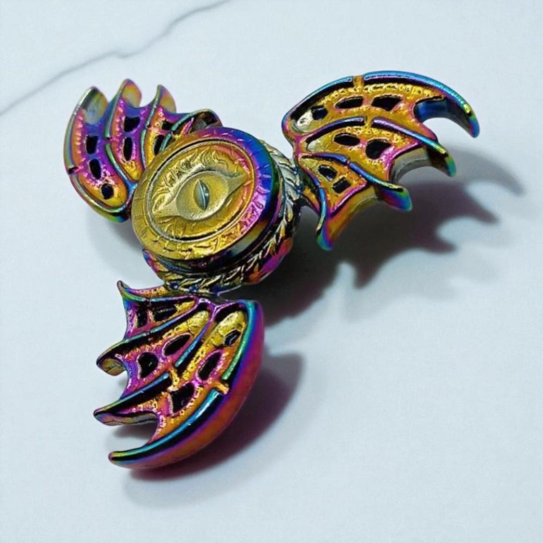 Metal Dragon Eye Bat Wing Fidget Spinner Zinc Alloy Hand Spinner ...