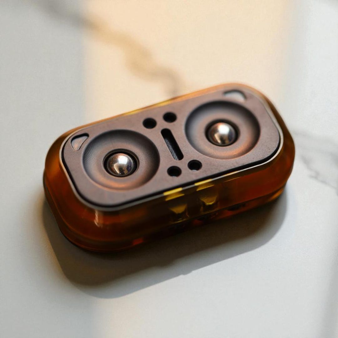Cat Head Magnetic Slider EDC Toy – Compact Dual-ball Design With Smooth ...