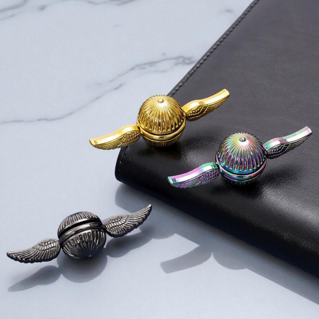 Winged Metal Fidget Spinner, Zinc Alloy Desk Toy - Etsy
